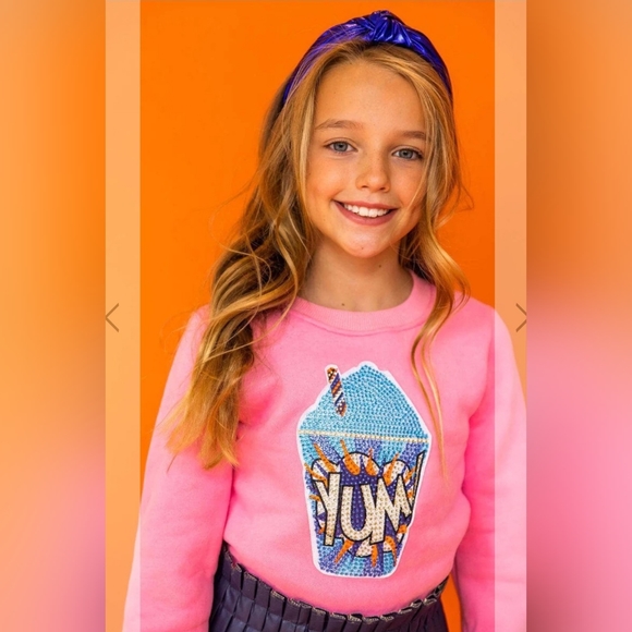 Lola + The Boys | Shirts & Tops | Lola And The Boys Peachy Yum Sweat ...